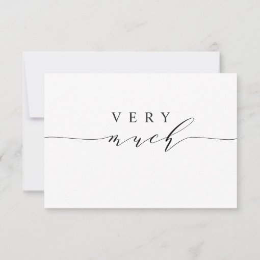 Simple & Elegant Calligraphy Thank You Card | Zazzle