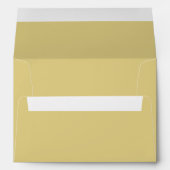 Simple Elegant Champagne Gold and Black Wedding Envelope | Zazzle