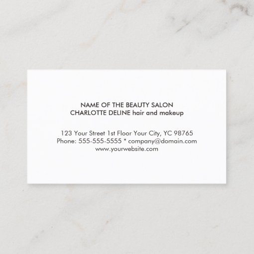 Simple Elegant Chic Black White Loyalty Card | Zazzle