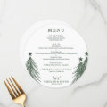 Simple Elegant Christmas Trees Menu | Zazzle
