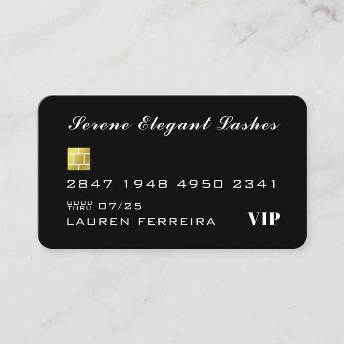 Simple Elegant Credit Card Style Business Card | Zazzle.com
