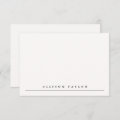 Simple Elegant Custom Name Note Card | Zazzle