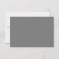 Simple Elegant Dark Grey Custom Name Note Card | Zazzle