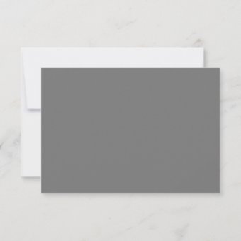 Simple Elegant Dark Grey Custom Name Note Card | Zazzle