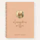 Simple Elegant Gold Monogram Recipe Book | Zazzle