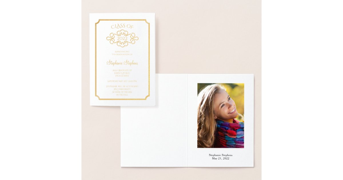 Simple Elegant Graduation Announcement Photo | Zazzle