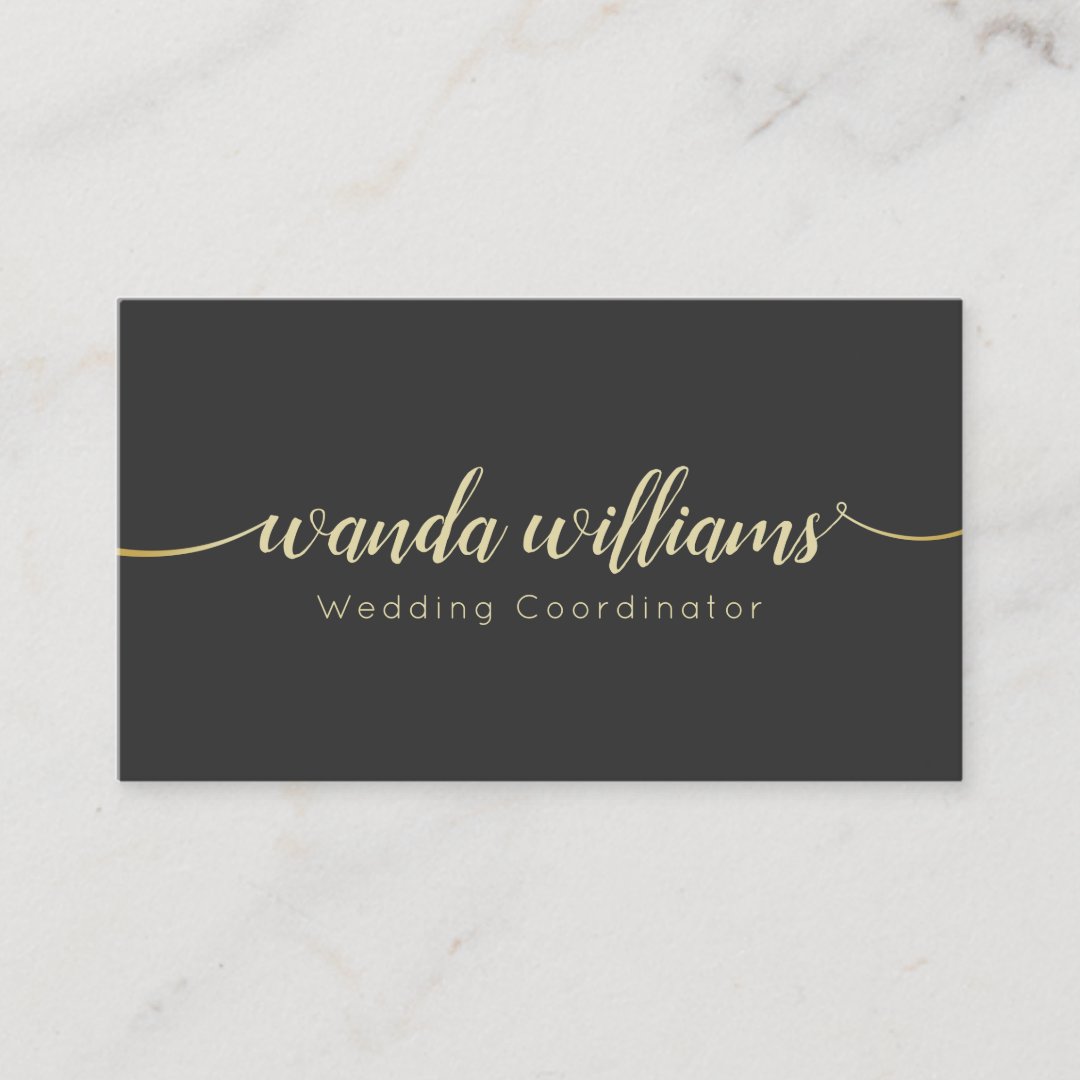 Simple Elegant Handwritten Calligraphy Business Card | Zazzle