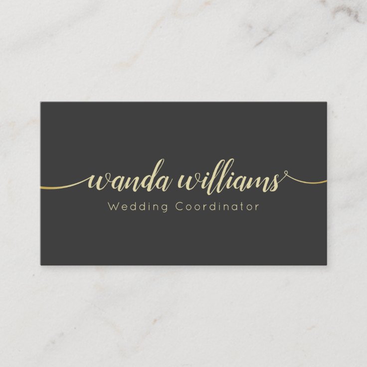 Simple Elegant Handwritten Calligraphy Business Card | Zazzle