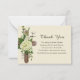 Simple Elegant Memorial Bereavement Floral Cross Note Card | Zazzle