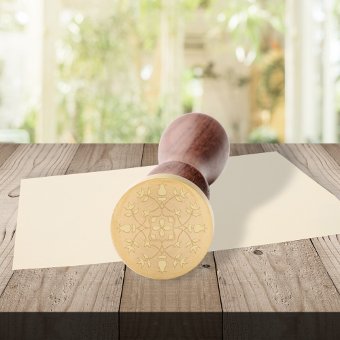 Simple Elegant Minimalist Classic Traditional Wax Seal Stamp | Zazzle