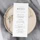 Simple Elegant Modern Classy Luxury Wedding Menu | Zazzle