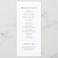 Simple Elegant Modern Classy Wedding Program | Zazzle