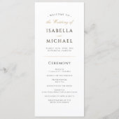 Simple Elegant Modern Classy Wedding Program | Zazzle