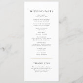 Simple Elegant Modern Classy Wedding Program | Zazzle