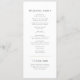 Simple Elegant Modern Classy Wedding Program | Zazzle