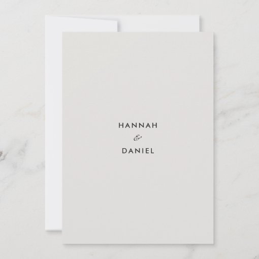 Simple Elegant Modern Custom Wedding Invitation | Zazzle
