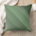 Simple Elegant Modern Diagonal Stripes Green Throw Pillow | Zazzle