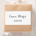 Simple Elegant | Modern Wedding Address Label | Zazzle