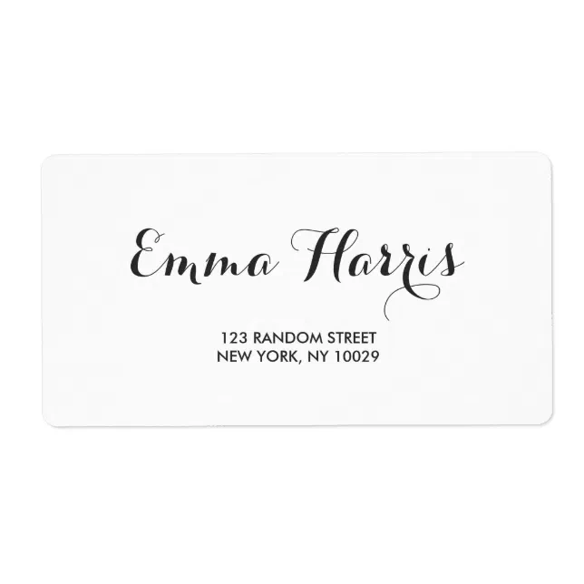 Simple Elegant | Modern Wedding Address Label | Zazzle