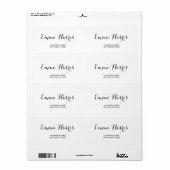 Simple Elegant | Modern Wedding Address Label | Zazzle