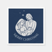 Simple Elegant Nativity Baby Jesus Merry Christmas Napkins | Zazzle