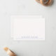 Simple Elegant Navy Blue Custom Name Note Card | Zazzle