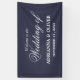 Simple Elegant Navy Blue Welcome Wedding Banner | Zazzle