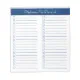 Simple Elegant Navy Lined Two Column Checklist Notepad | Zazzle