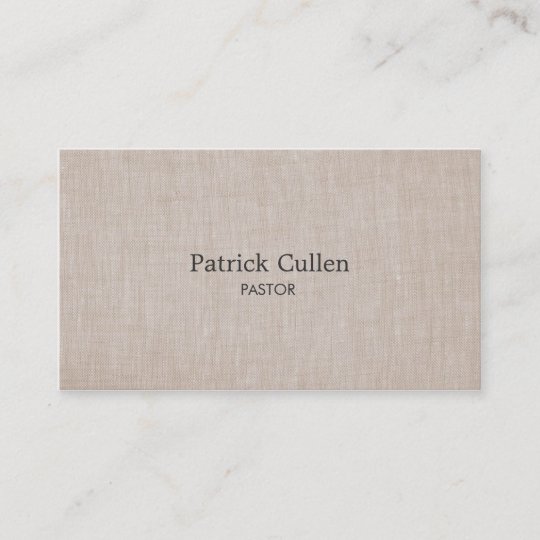 Simple Elegant Pastor | Priest Business Card | Zazzle.com
