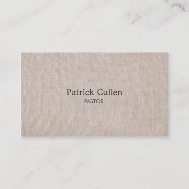Simple Elegant Pastor | Priest Business Card | Zazzle