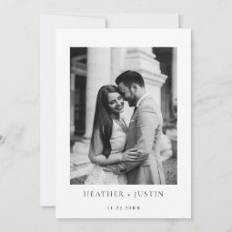 Simple Elegant Photo Wedding Save The Date | Zazzle