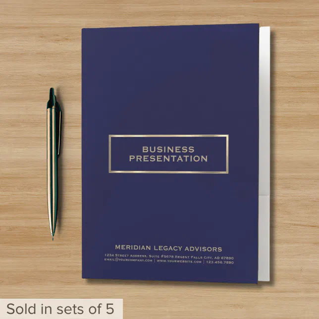Simple Elegant Presentation Folder | Zazzle