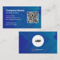 Simple Elegant QR Code Scannable Logo Business Card | Zazzle