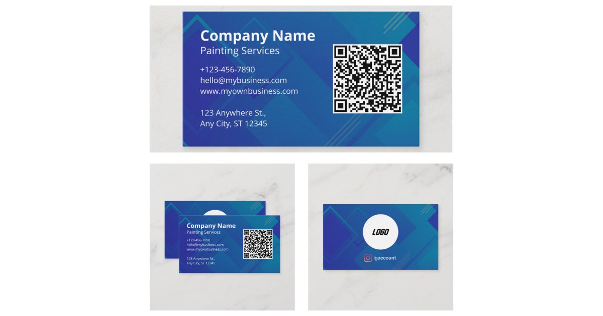 Simple Elegant QR Code Scannable Logo Business Card | Zazzle Simple Elegant QR Code Scannable Logo Business Card | Zazzle