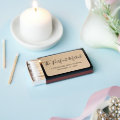 Simple Elegant Rustic Wedding Matchboxes | Zazzle