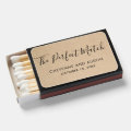 Simple Elegant Rustic Wedding Matchboxes | Zazzle