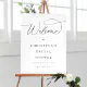 Simple Elegant Script Event Welcome Sign | Zazzle