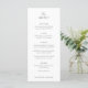 Simple Elegant Script Minimalist Classic Wedding Menu | Zazzle