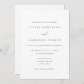 Simple Elegant Script Wedding Invitation | Zazzle