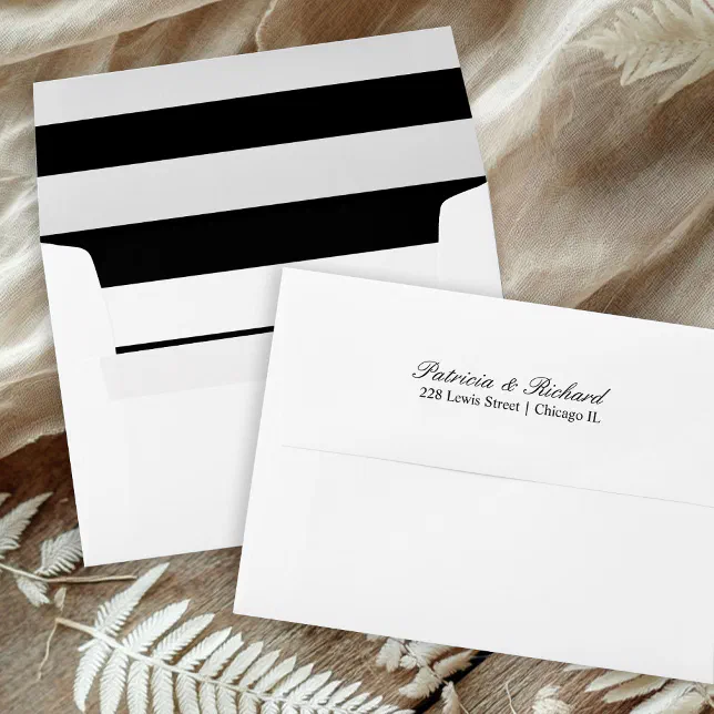 Simple Elegant Script Wedding Invitation Envelope | Zazzle