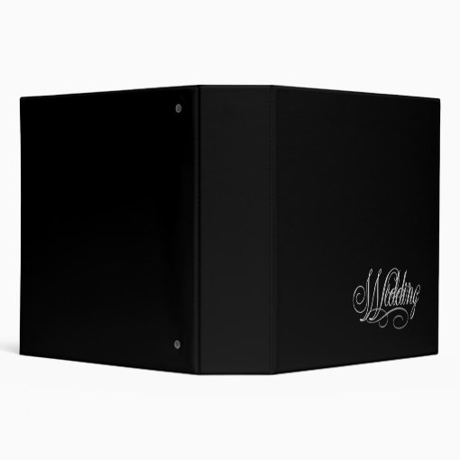 Simple Elegant Silver Wedding Binder | Zazzle