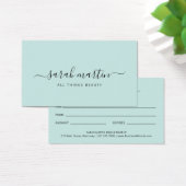 Simple Elegant Teal Turquoise Gift Certificate | Zazzle