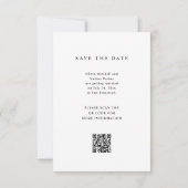 Simple Elegant Text and Photo | Wedding QR Code Save The Date | Zazzle