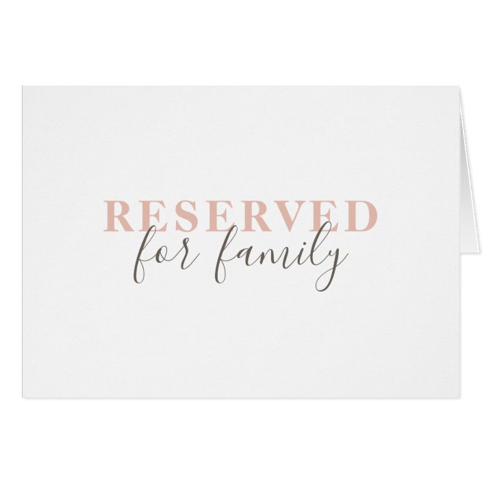 Simple elegant typography wedding reserved sign | Zazzle