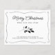 Simple Elegant Wavy Border Holiday Moving Announcement Postcard | Zazzle