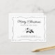 Simple Elegant Wavy Border Holiday Moving Announcement Postcard | Zazzle