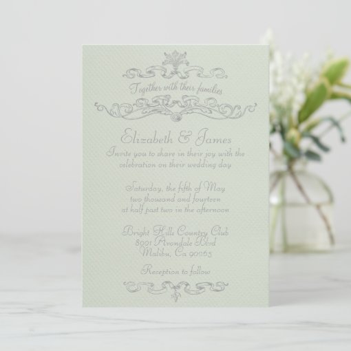 Simple Elegant Wedding Invitations | Zazzle