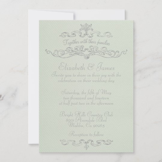 Simple Elegant Wedding Invitations | Zazzle