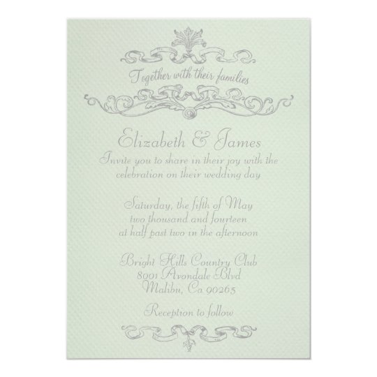 Simple Elegant Wedding Invitations | Zazzle.com