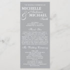 Simple and Elegant Wedding Ceremony Program Card | Zazzle.com